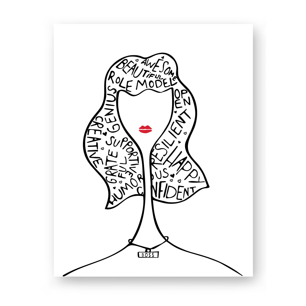Boss Lady 8 x 10 Print by Pep Talker | Pep Talker